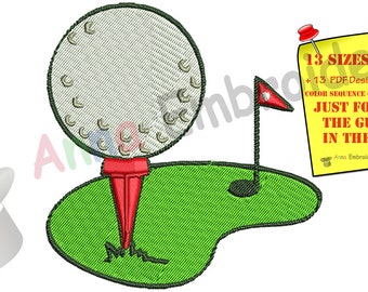 Golf Embroidery Design-sports Embroidery-dad Golf Towel Embroidery ...