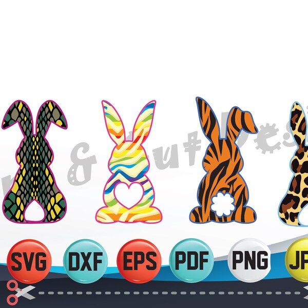 Bunny Rabbit Butt Svg - Etsy