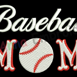 Baseball Mom Embroidery Design- Machine Embroidery Patterns-instant ...