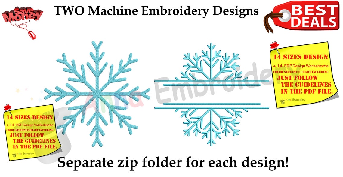 Frozen Snowflake Embroidery Design-snowflake Split Monogram Frame ...