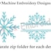 Frozen Snowflake Embroidery Design-snowflake Split Monogram | Etsy