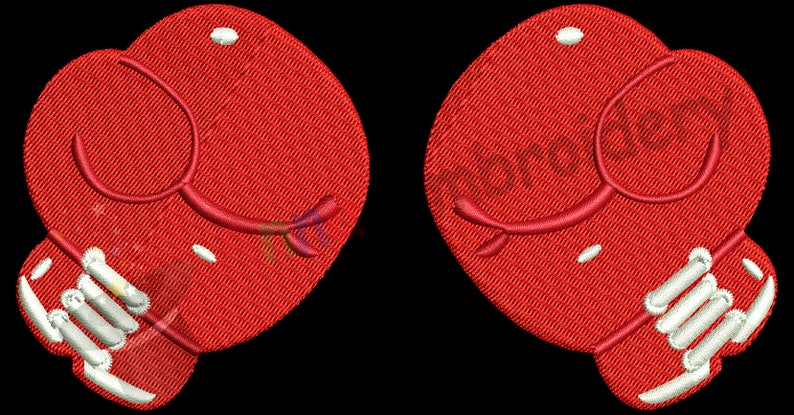 Boxing Gloves Embroidery Design Gear Machine Embroidery - Etsy