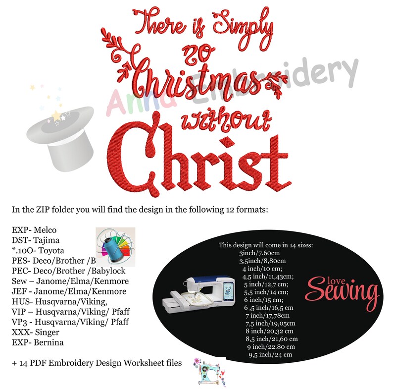 No Christmas Without Jesus Embroidery-jesus Birth Embroidery - Etsy