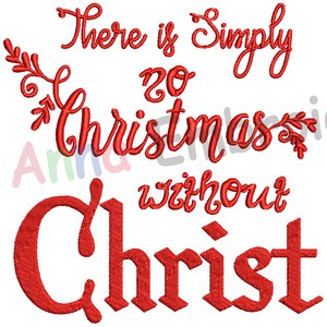No Christmas Without Jesus Embroidery-jesus Birth Embroidery - Etsy