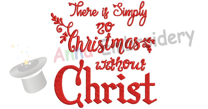 No Christmas Without Jesus Embroidery-jesus Birth Embroidery Design ...