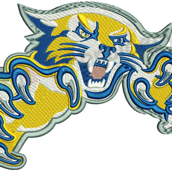Wildcat Embroidery Design - Etsy