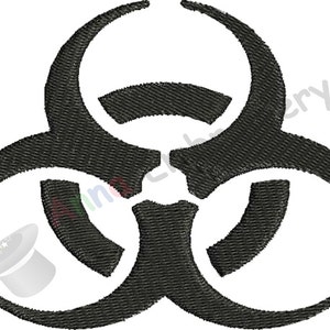 Biohazard Symbol Machine Embroidery Design,biological Danger Symbol ...