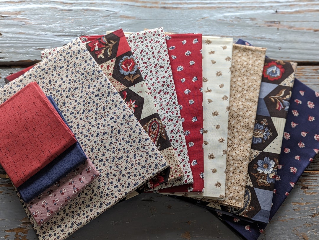 Seeds of Glory Fabric Bundle-riley Blake stacey West Buttermilk Basin ...