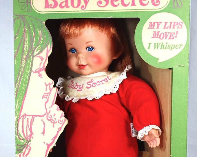 Vintage 1965 Mattel "baby Secret" Talking Doll in Original Box...works ...