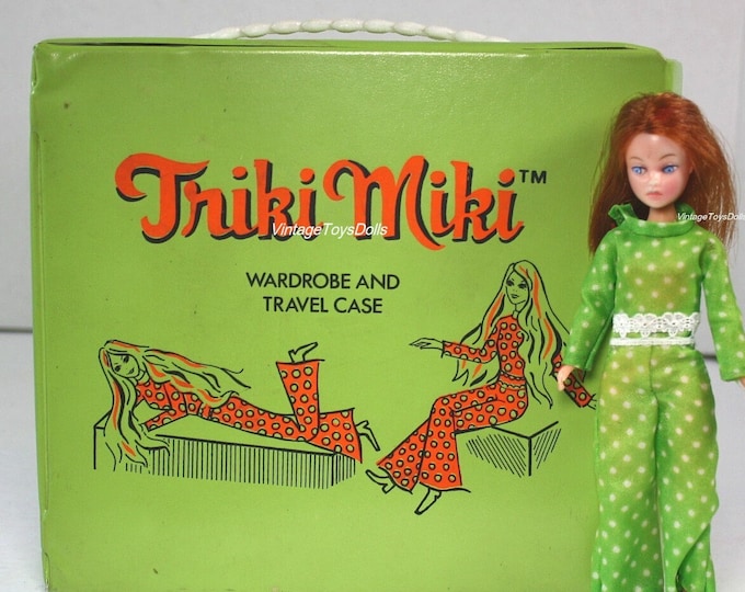 Vintage 1970's "triki Miki" Doll & Hard-to-find Doll Case....dawn Doll ...