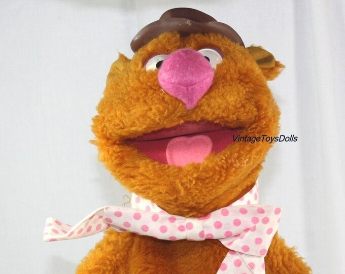 Vintage 1978 Fisher Price "fozzie Bear" Hand Puppet...jim Henson Muppet ...