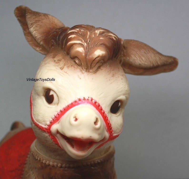Vintage 1961 Sun Rubber donkey Squeeze - Etsy