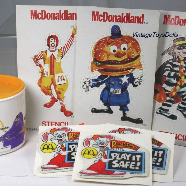 Mcdonalds Stickers - Etsy
