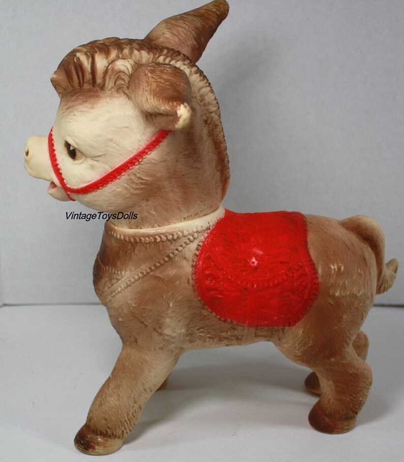 Vintage 1961 Sun Rubber donkey Squeeze - Etsy