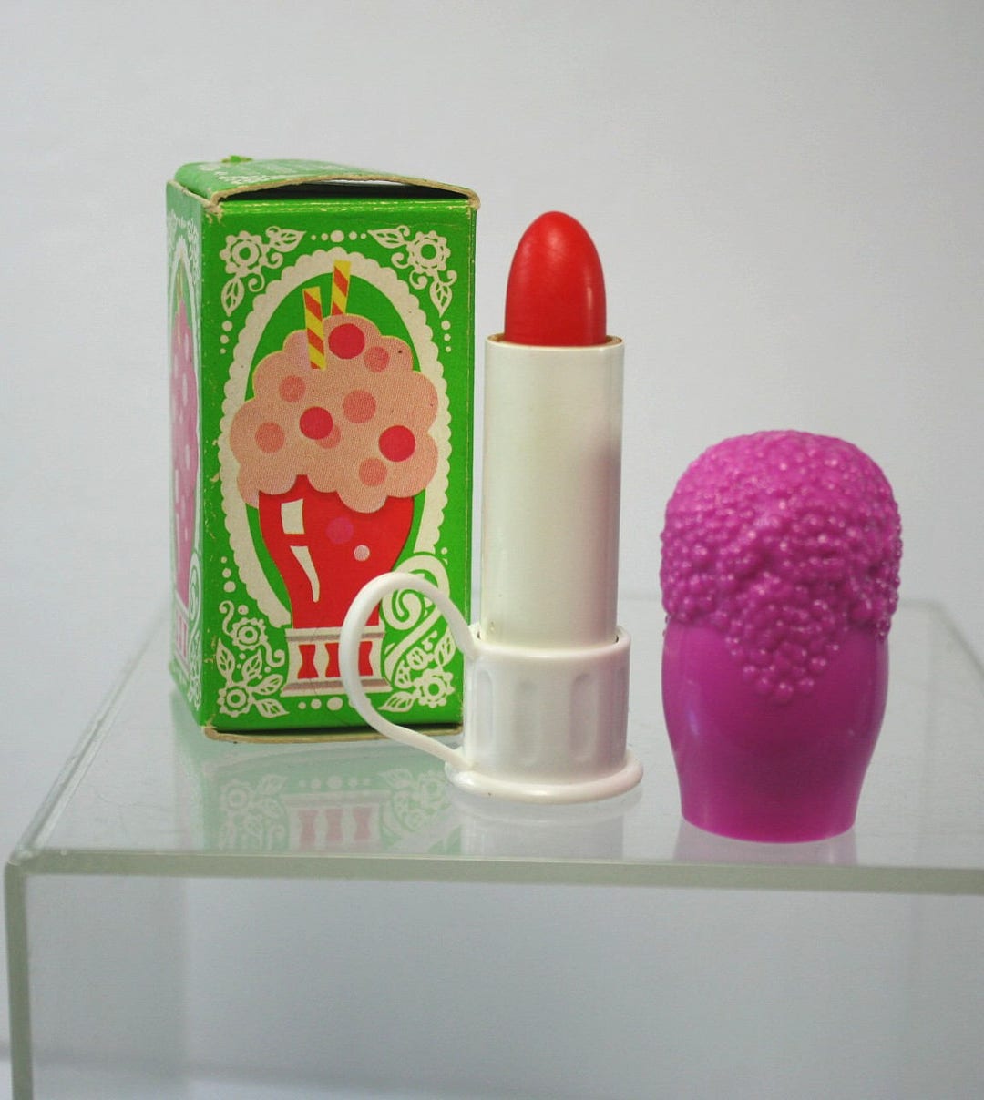 Vintage Avon Ice Cream Soda Strawberry Lip Pomade & Original Box- 1970 ...
