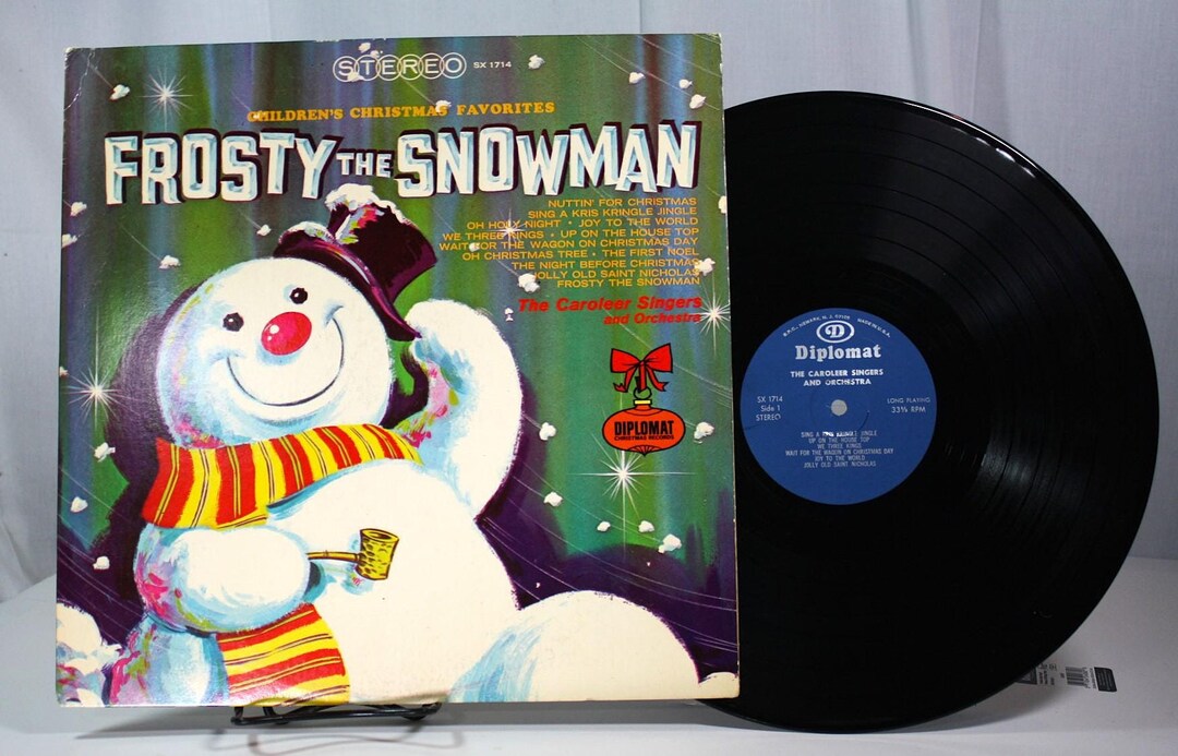 Vintage 1970's children's Christmas Favorites Frosty the Snowman Record ...