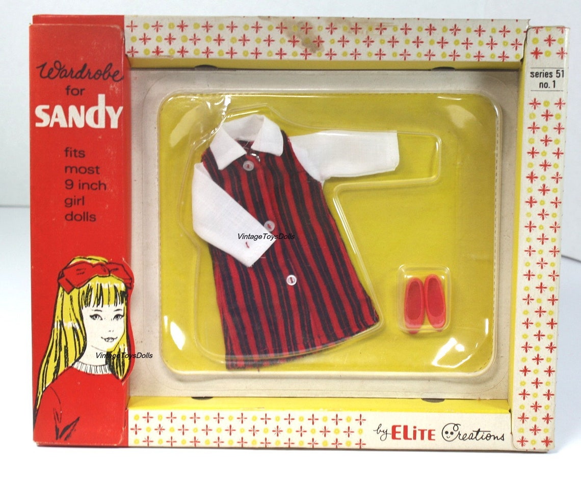 Vintage 1960's Elite Creations "sandy" Doll Clothes Nrfb...skipper ...