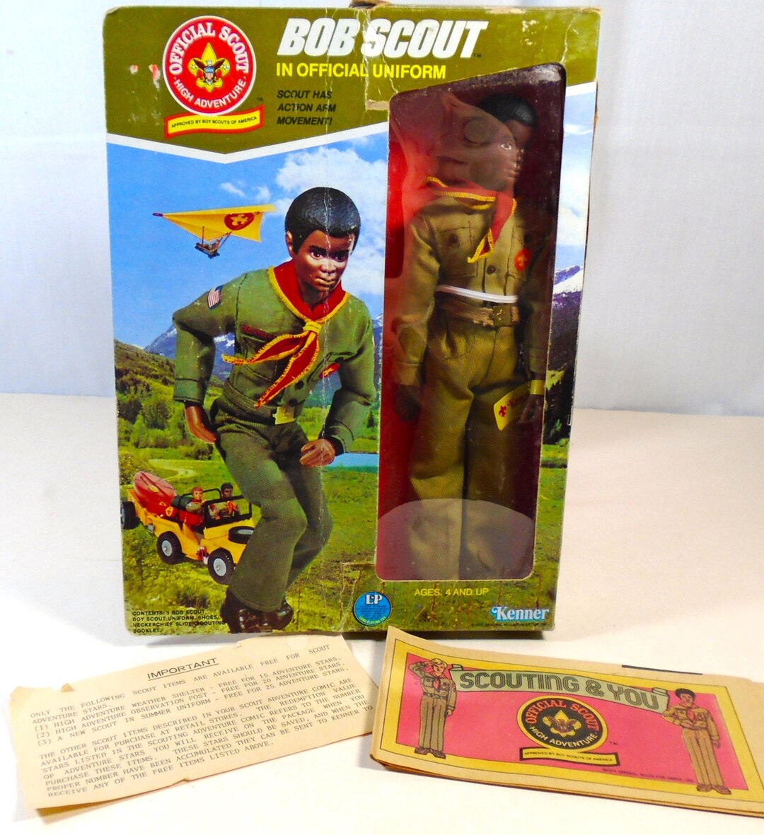 Vintage 1975 Kenner "bob Scout" African-american Boy Scout Doll ...