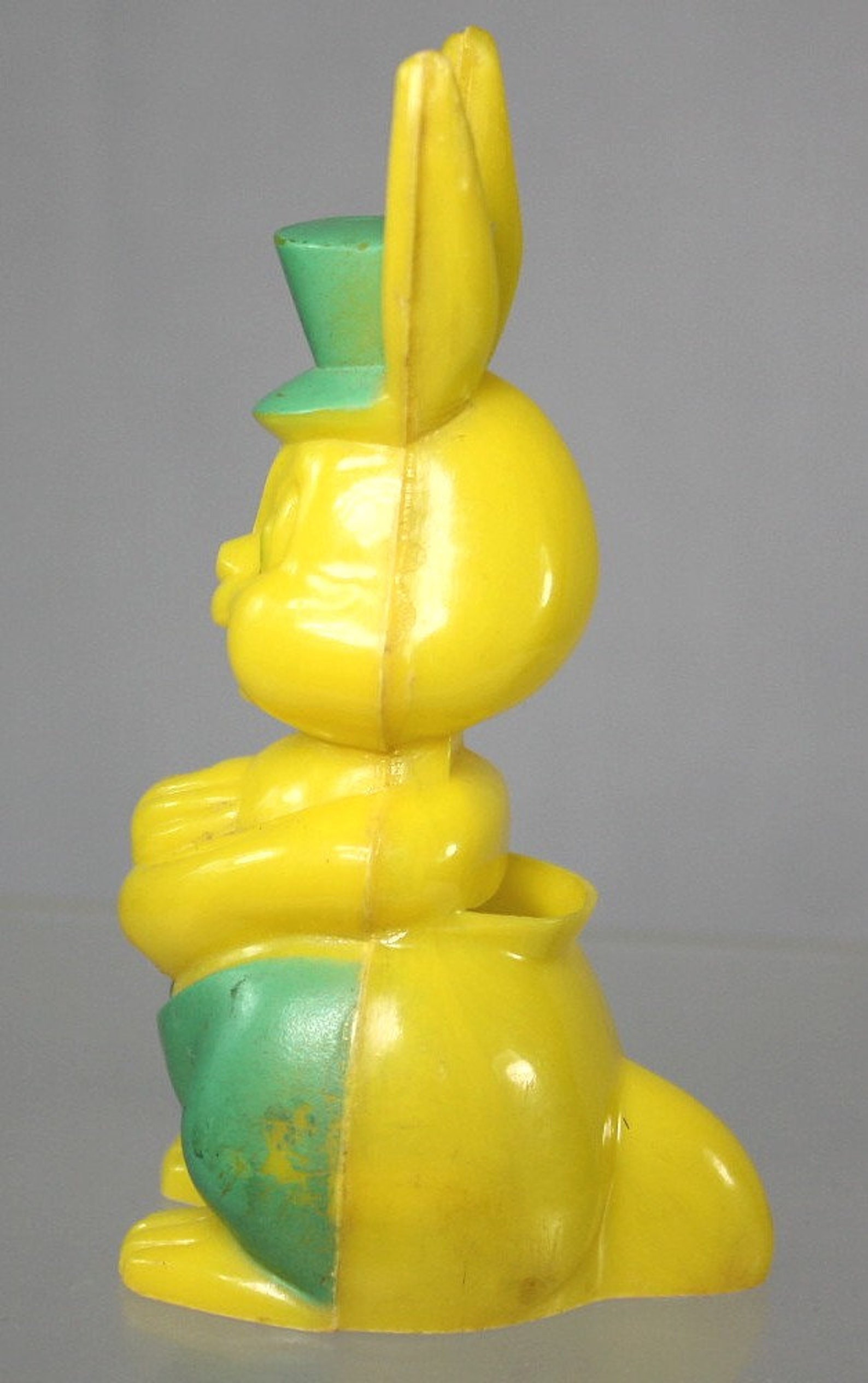 Vintage 1960's Easter Bunny Lollipop Candy Container...unusual Design ...
