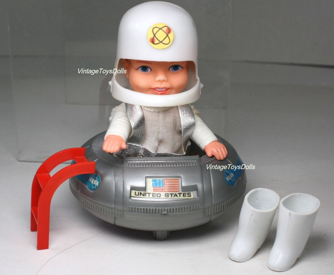 Vintage 1970 Remco "adventure Boy and His Spacecraft" Finger Ding Doll ...