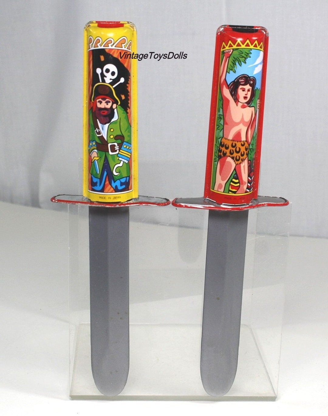 Vintage 1960's Made in Japan Tin Litho Toy Play Knives - Etsy