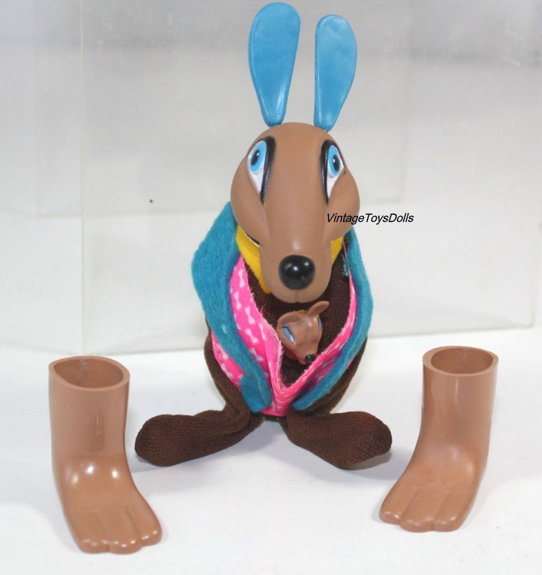 Vintage 1970 Remco Finger Ding Animals "kitty Kangaroo" Finger Puppet ...