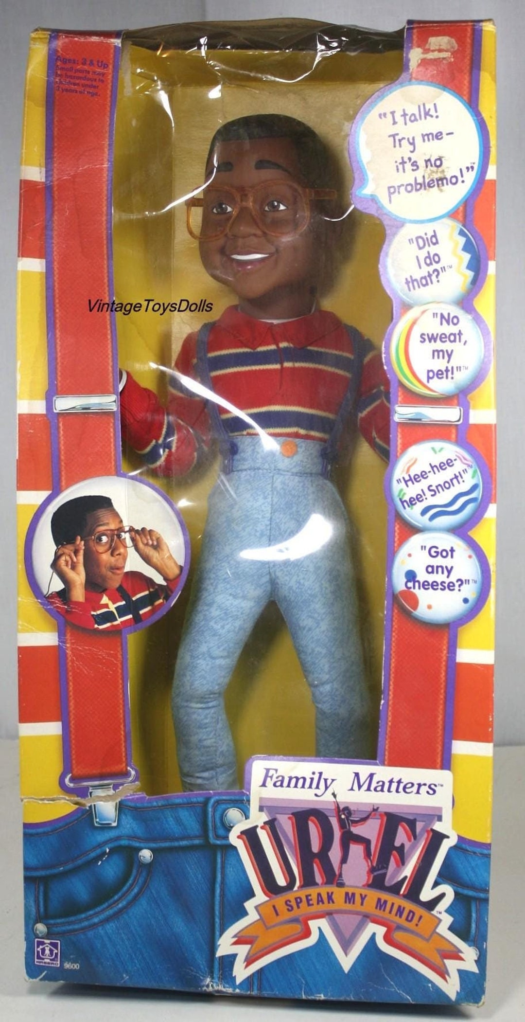 Vintage 1991 Hasbro "steve Urkel" Family Matters Talking Doll ...