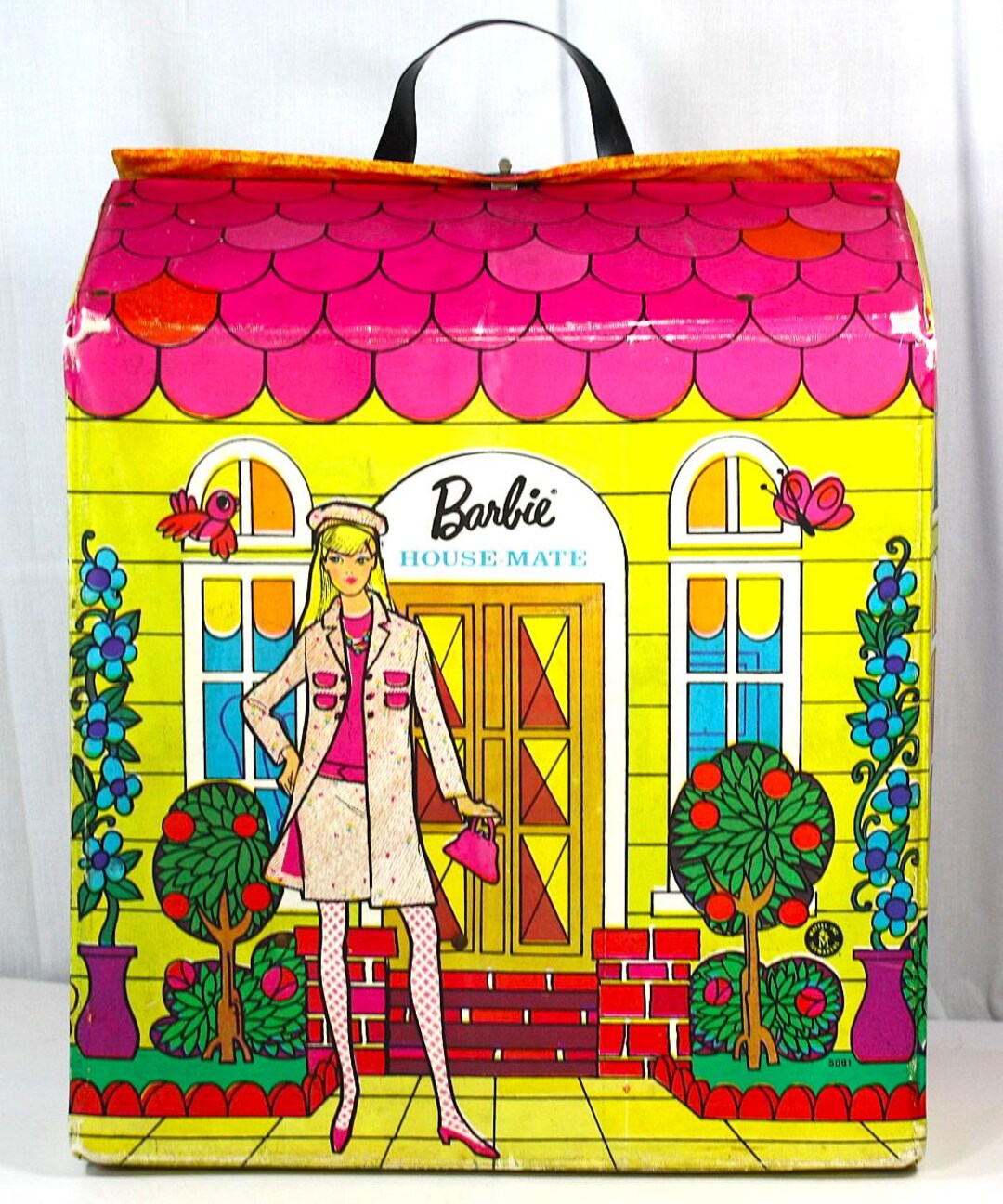 Vintage 1966 Mattel Barbie "house-mate" Vinyl Doll Carrying Case ...