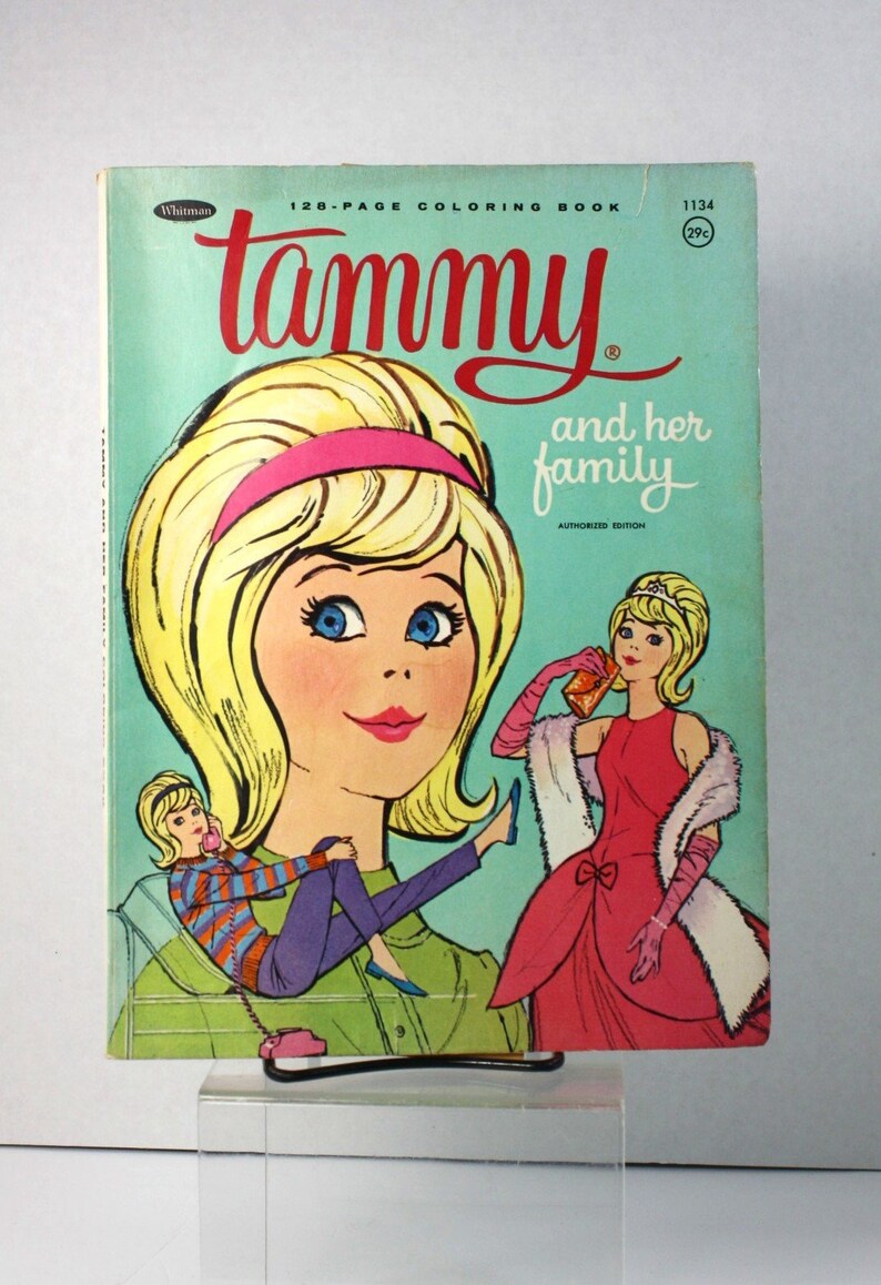 Vintage 1964 Tammy Doll HTF Coloring Book- "tammy and Her Family" - Etsy