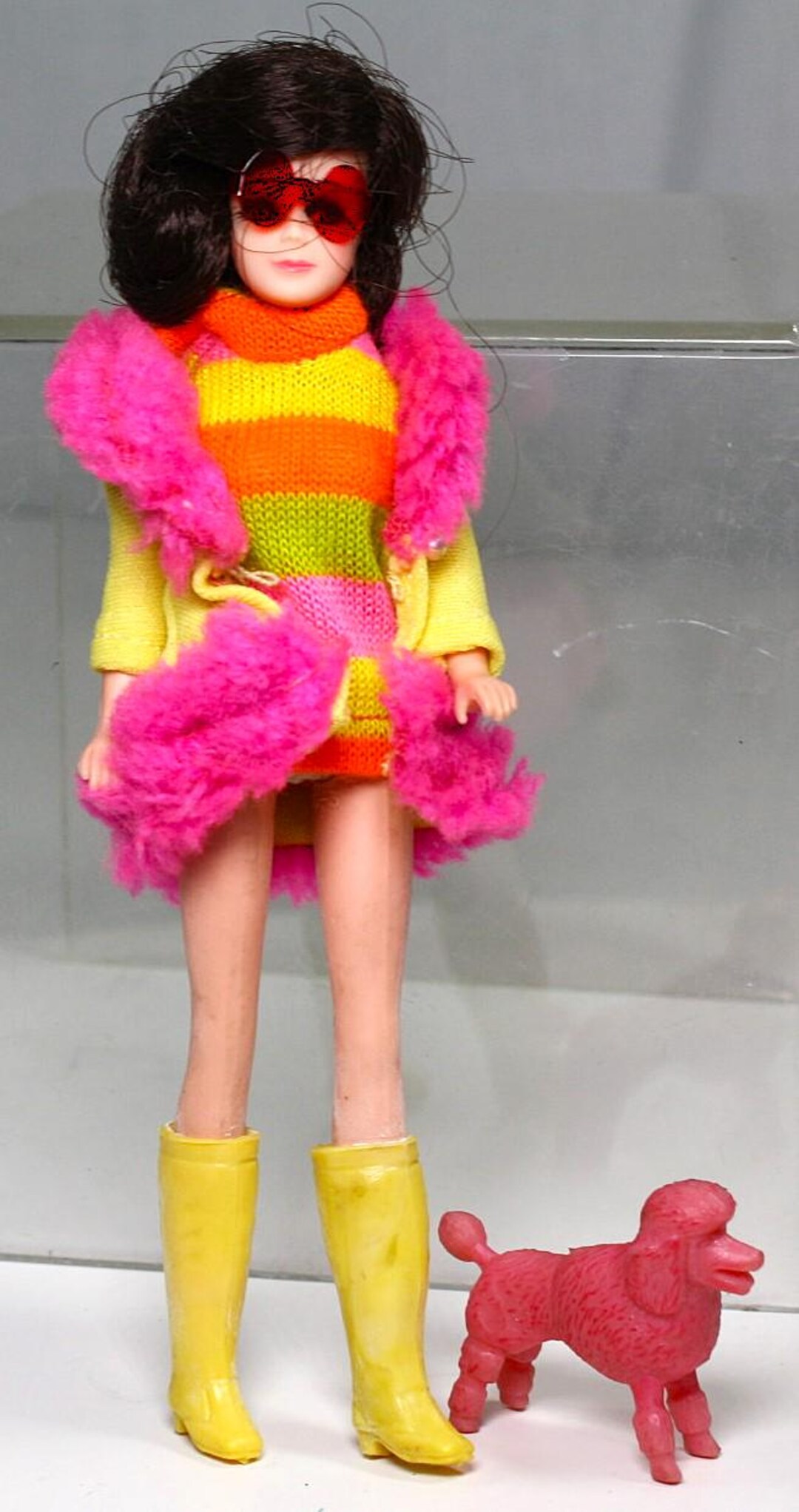 Vintage 1972 Topper Dawn Modeling Agency "maureen" Doll & "huggly ...