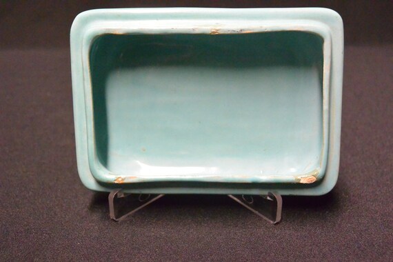 Vintage Italian Ceramic Cigarette Box and Ashtrays; A… - Gem