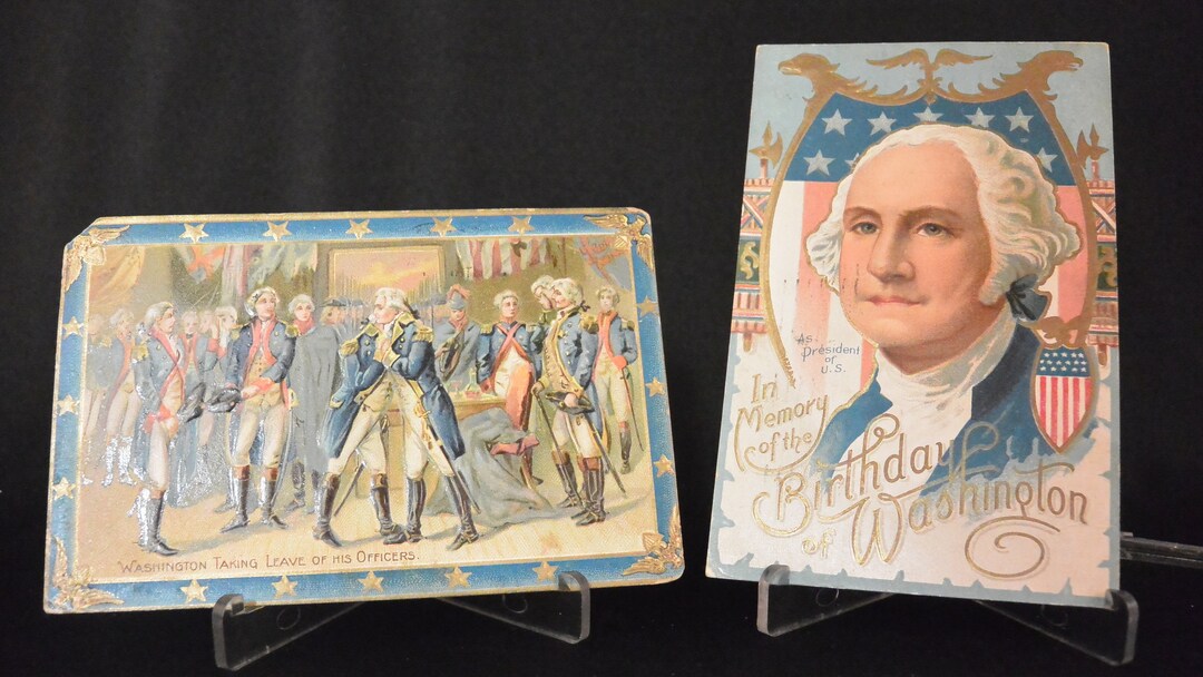 Embossed George Washington Postcards: Washington's - Etsy