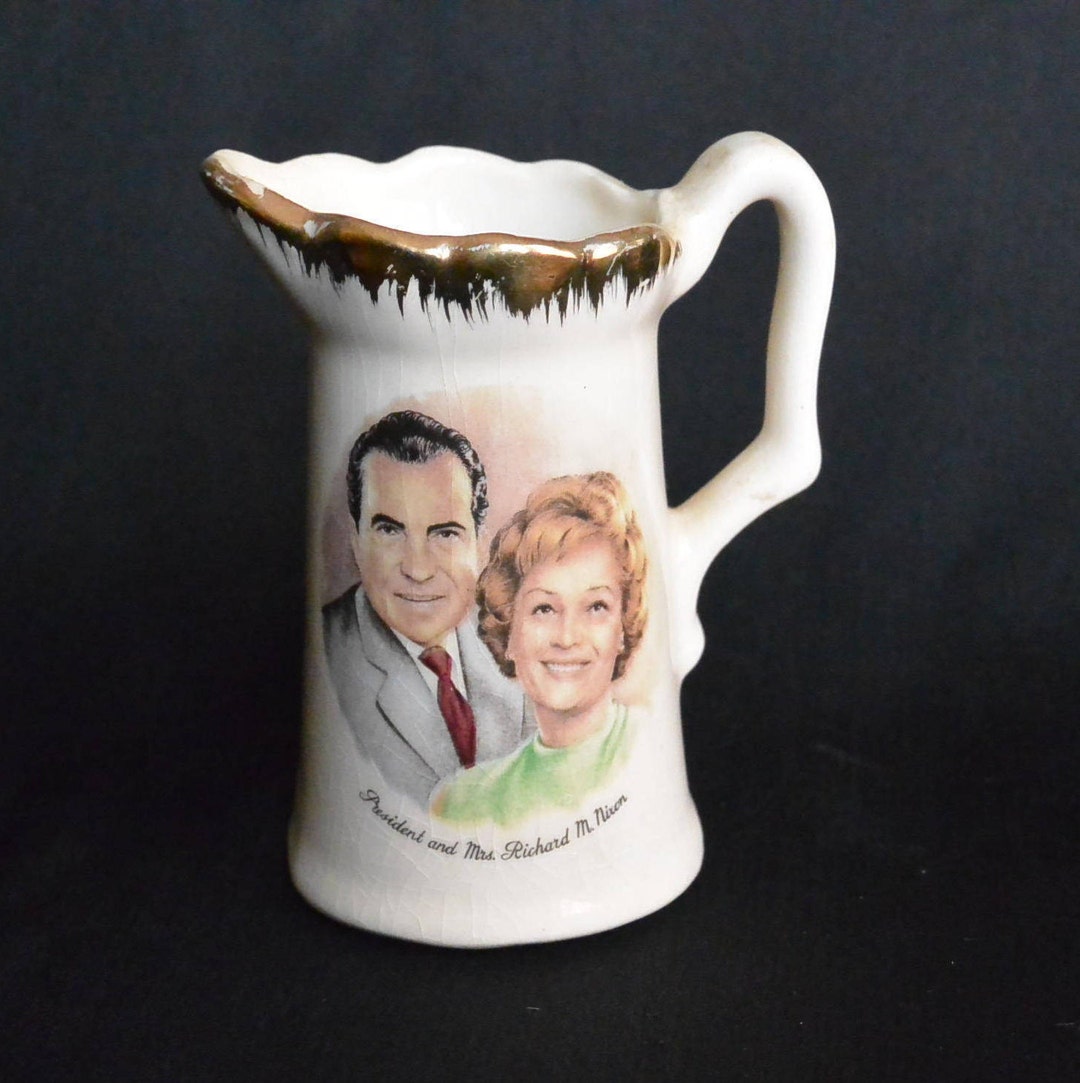 President and Mrs. Nixon, 4" Creamer Pitcher; Uncommon Richard Nixon ...