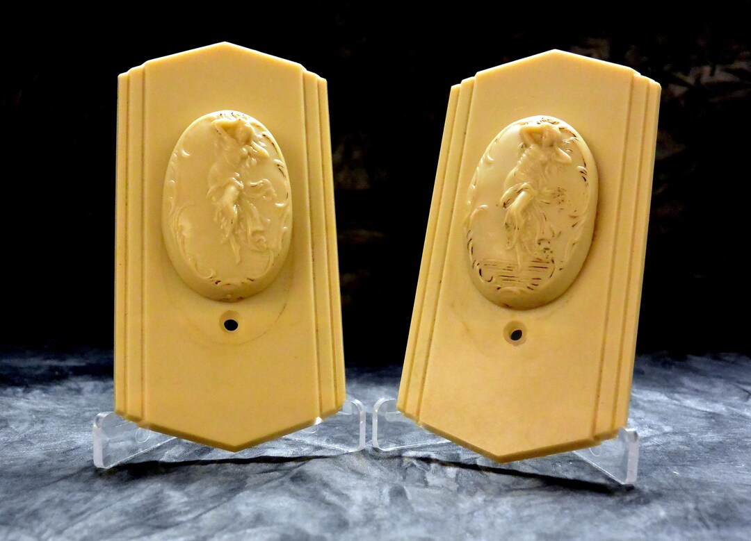 Vintage Art Deco Bakelite Decorative Light Switch Sliding Covers ...