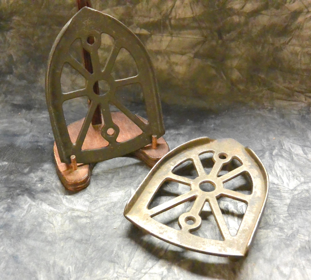 Two Antique Cast Iron, Sad Iron Trivets, Unbranded - Etsy
