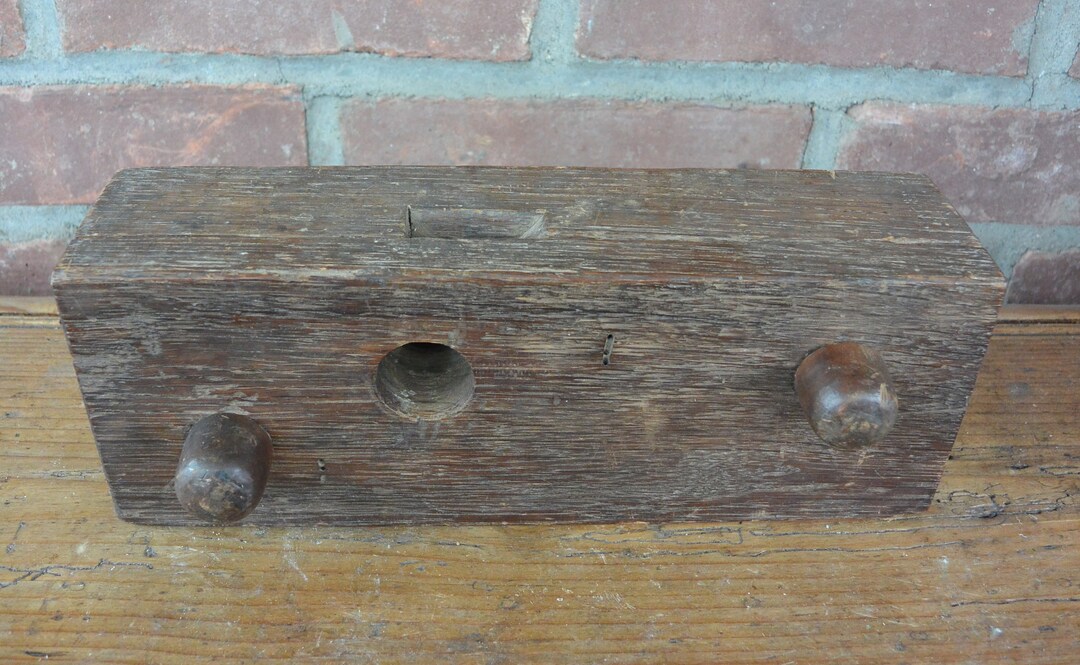 Vintage Wooden Dowel Threading Box; Dowel Thread Cutting Jig; Wood ...