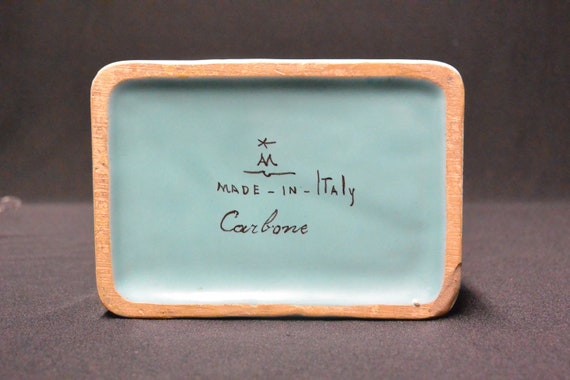 Vintage Italian Ceramic Cigarette Box and Ashtrays; A… - Gem