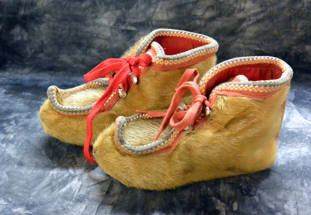 Vintage Scandinavian Saami Lapland Reindeer Hide Fur Boots; Size 3? - Etsy