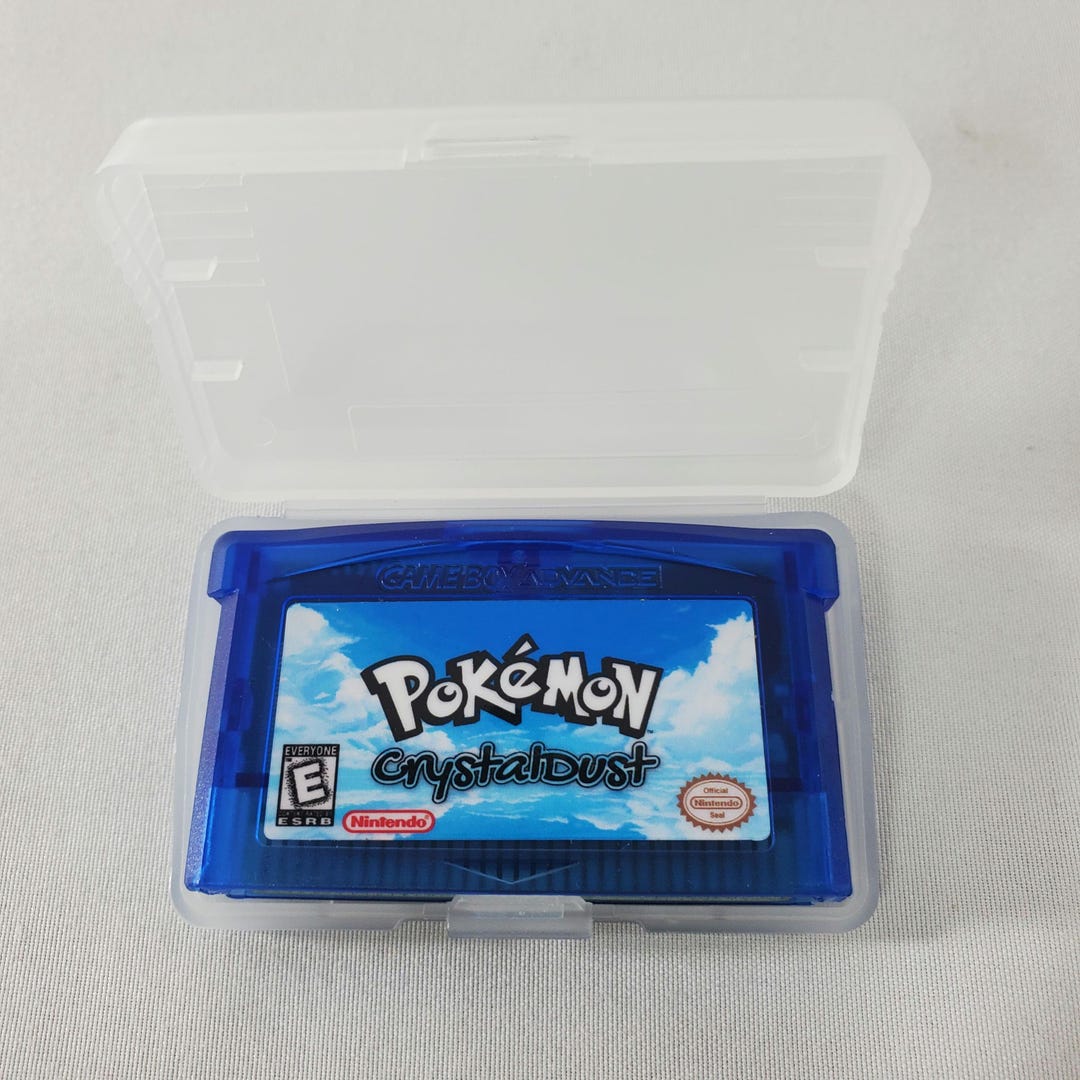 Pokemon Crystaldust Version Custom Game Boy Advance Cartridge With Case ...