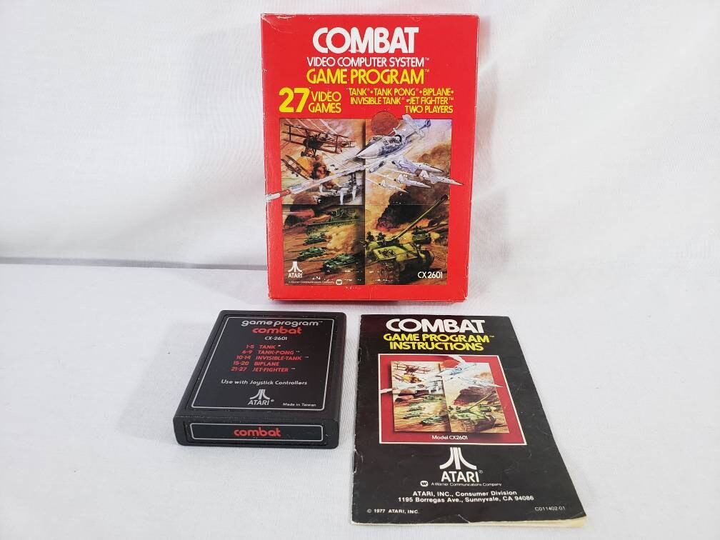 Toys & Games RARE COMPLETE In Box - 7800 Combat Gatefold Edition Atari 2600 Black Label Game ...