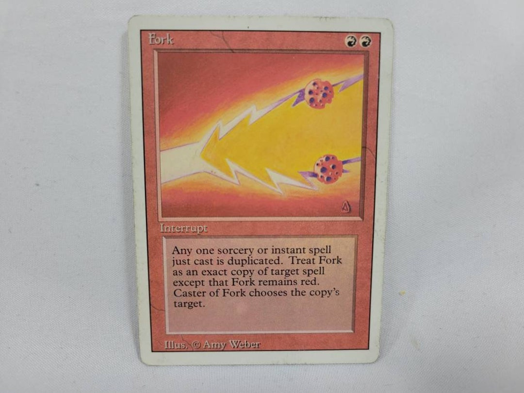 MTG Fork Revised Rare Magic the Gathering Trading Card LP/MP - Etsy