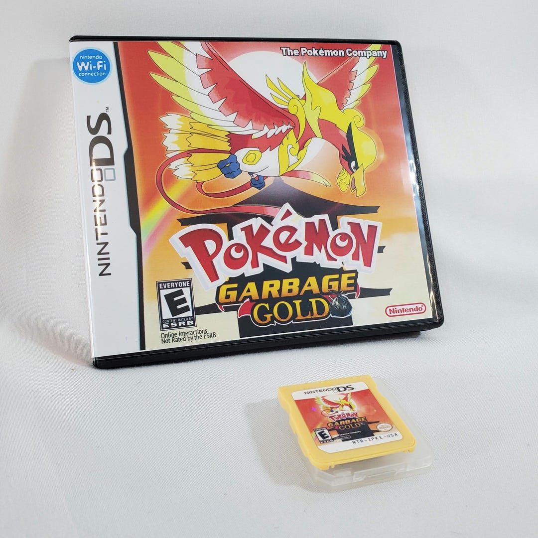 Pokémon Garbage Gold - Custom Nintendo DS Cartridge + Plastic Case ...
