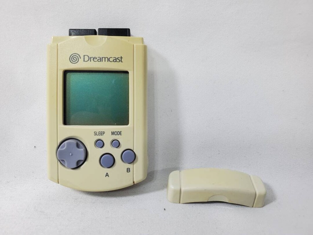Official Sega Dreamcast VMU Memory Card HKT-7000 W/ CAP in Good ...