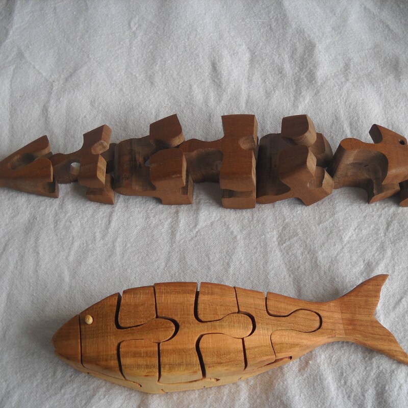 Wood Fish Puzzle - Etsy
