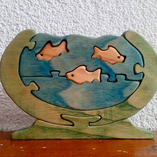 Wood Fish Puzzle - Etsy