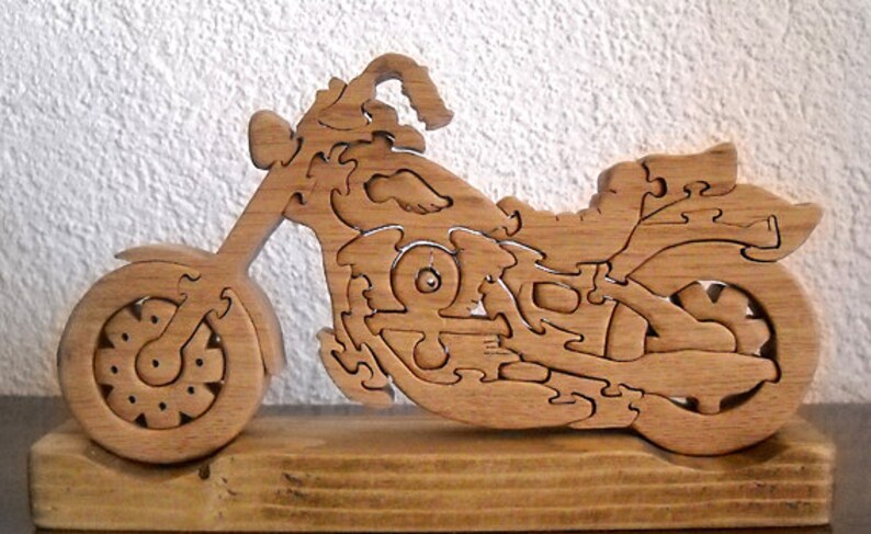 Wooden Motorcycle Puzzle Harley Edition - Etsy