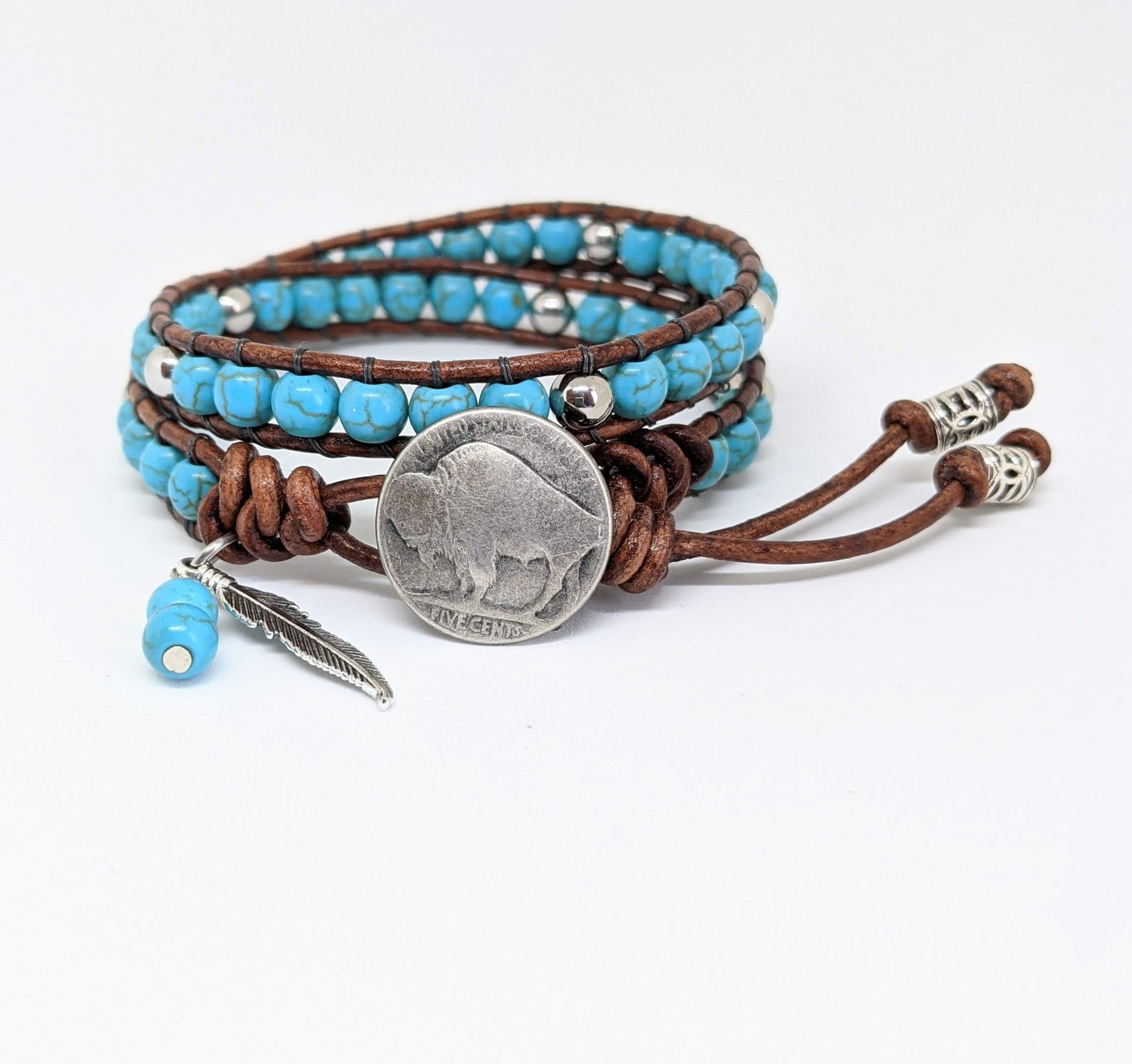 Buffalo Bracelet Western Bracelet Boho Beaded Bracelet | Etsy