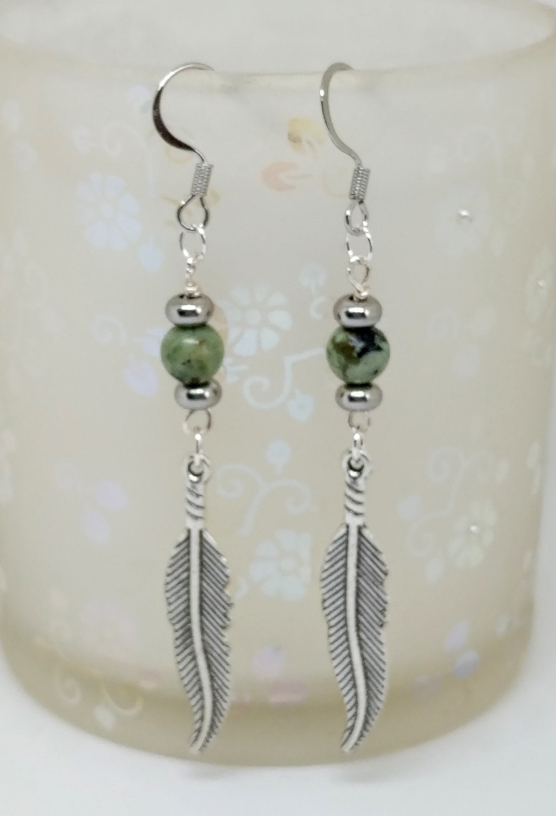 Native American Feather Earrings Native American Style | Etsy