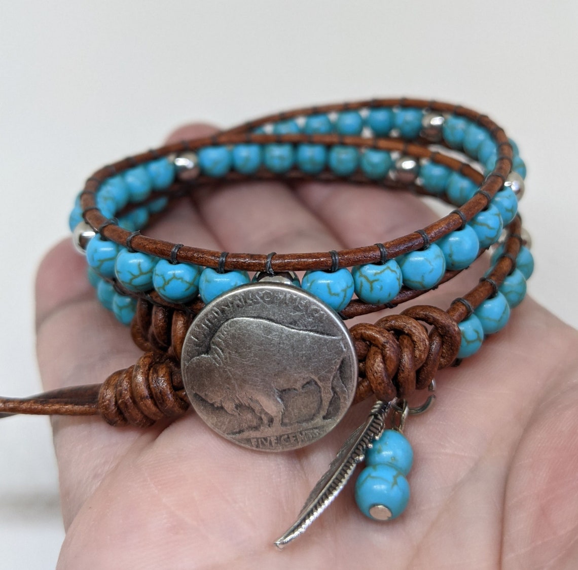 Buffalo Bracelet Western Bracelet Boho Beaded Bracelet | Etsy