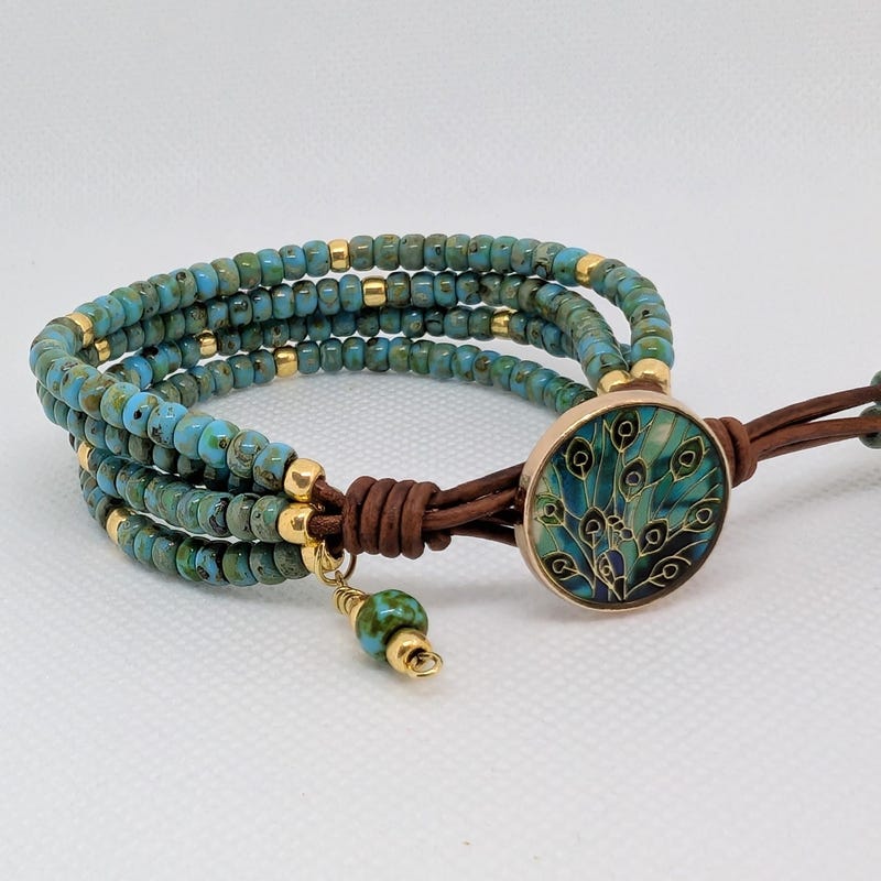 Peacock Bracelet - Etsy